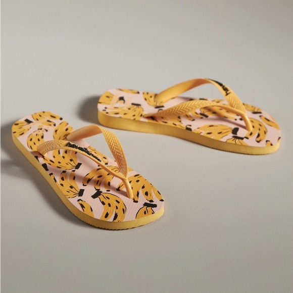 FARM Rio | Shoes | Farm Rio X Havaianas Cheetah Bananas Flip Flops ...